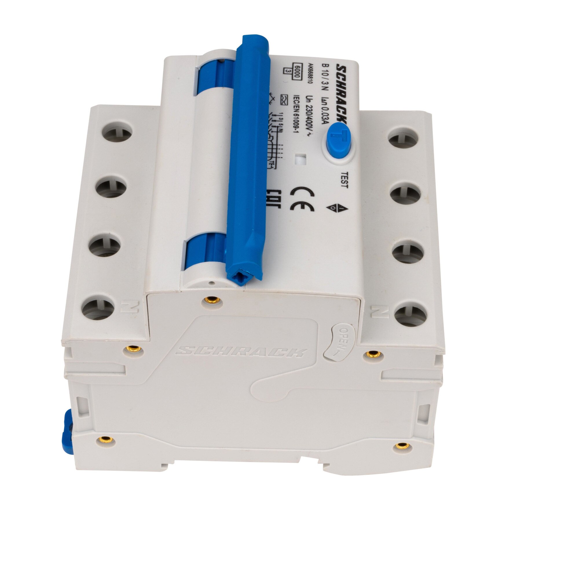 Siguranta automata diferentiala 3P+N 25A 30mA, curba B, tip A, Schrack Amparo, AK668825 B25 ...