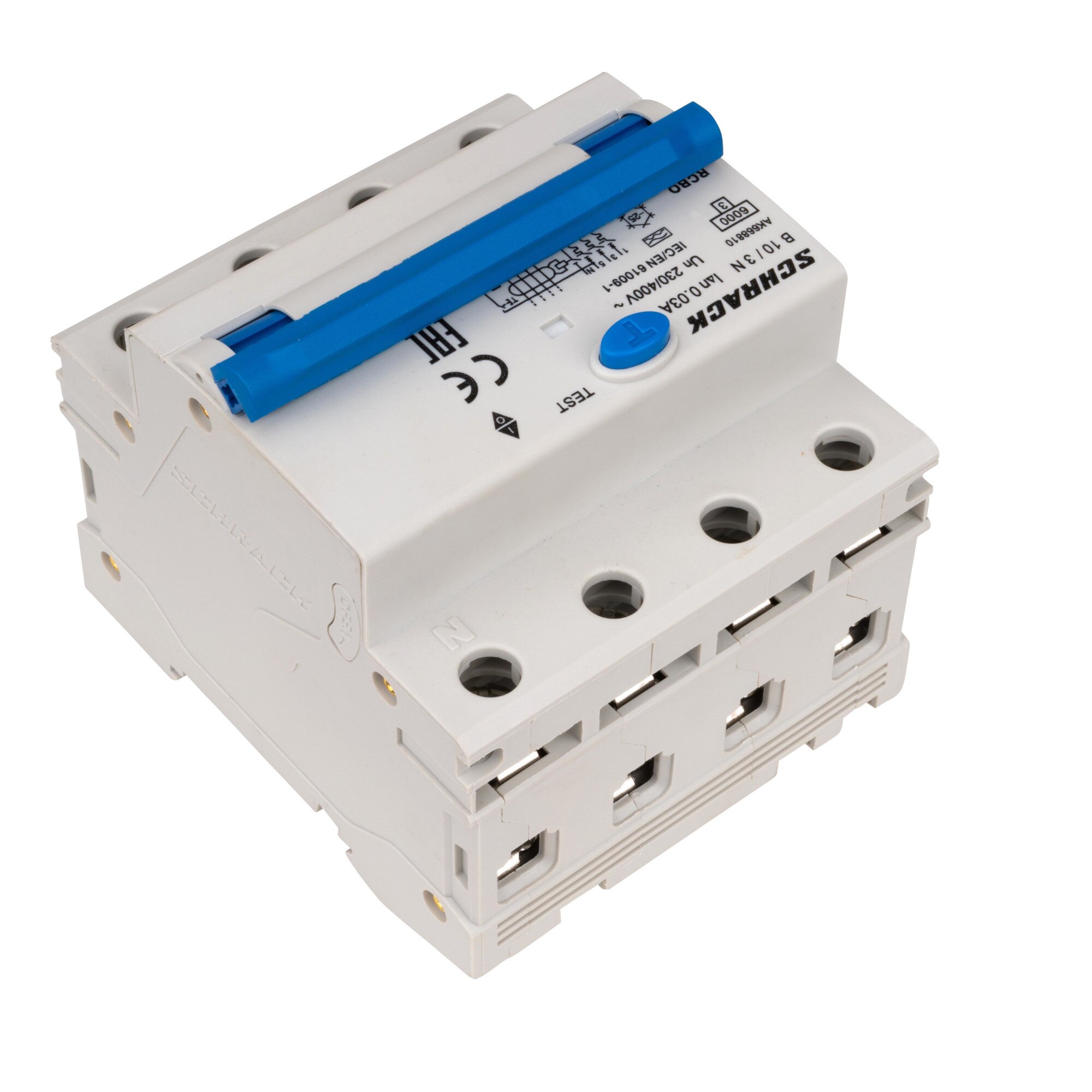 Siguranta automata diferentiala 3P+N 25A 30mA, curba B, tip A, Schrack Amparo, AK668825 B25 ...