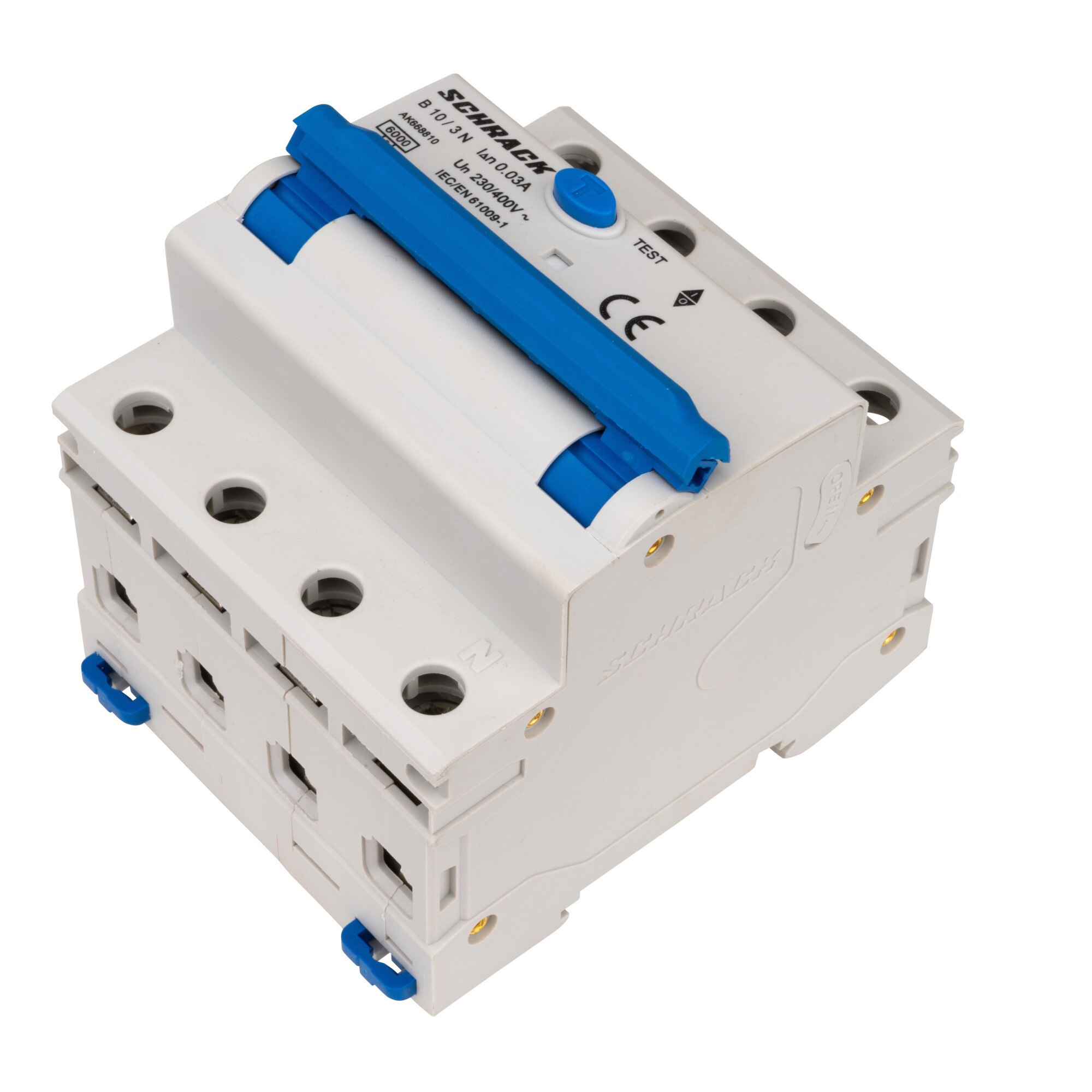 Siguranta automata diferentiala 3P+N 25A 30mA, curba B, tip A, Schrack Amparo, AK668825 B25 ...