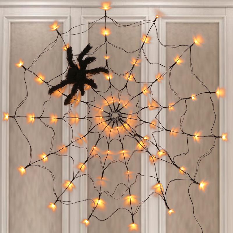 Panza de paianjen decorativa Halloween, Gogou, 70 Lumini LED ...