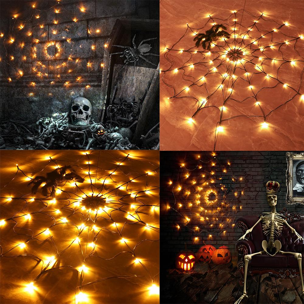 Panza de paianjen decorativa Halloween, Gogou, 70 Lumini LED ...