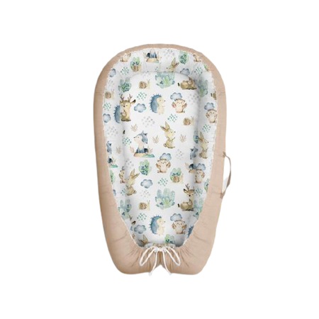 Cosulet bebelus pentru dormit Baby Nest DacEnergy©, realizat din satin ...
