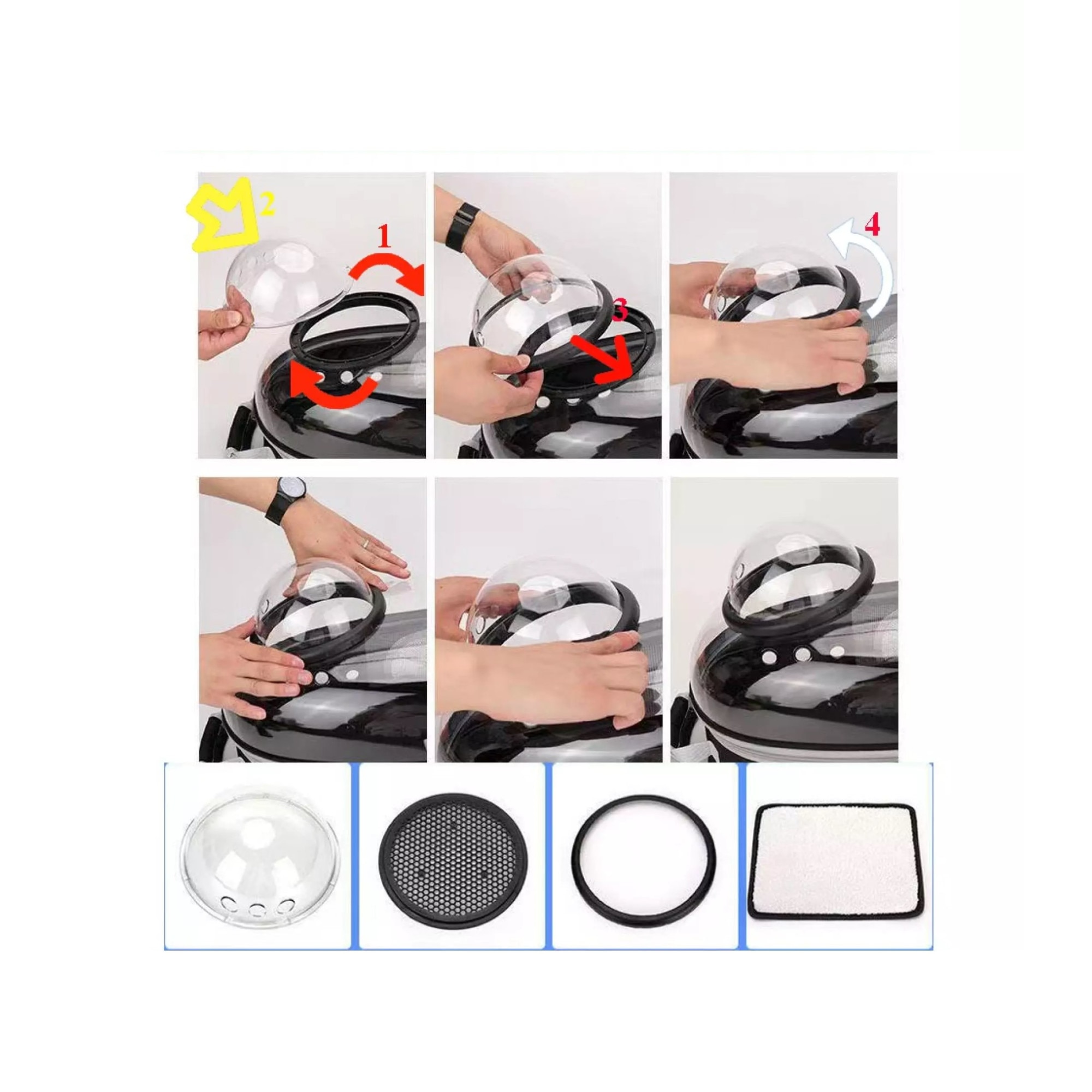 Rucsac transport animale de companie DARO cu hublou, gri - eMAG.ro