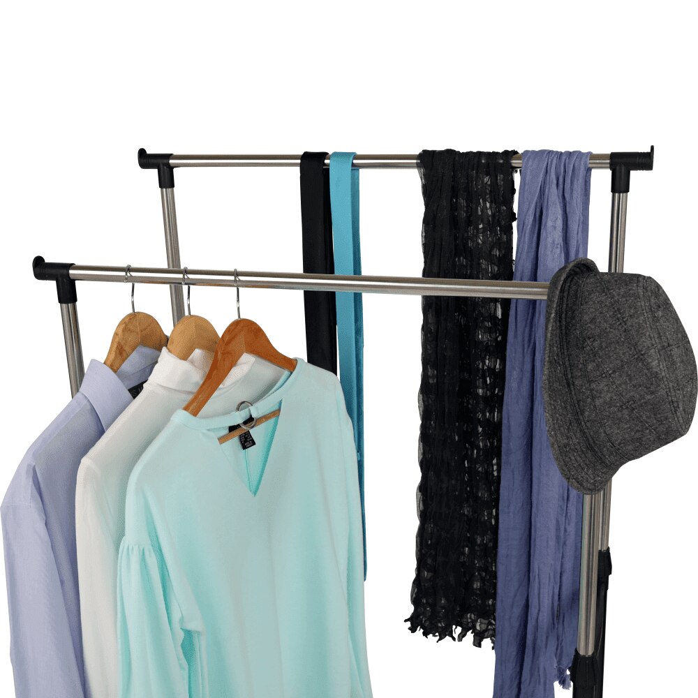 Cuier mobil Oliver 80x43x85 cm inox si plastic Negru - eMAG.ro