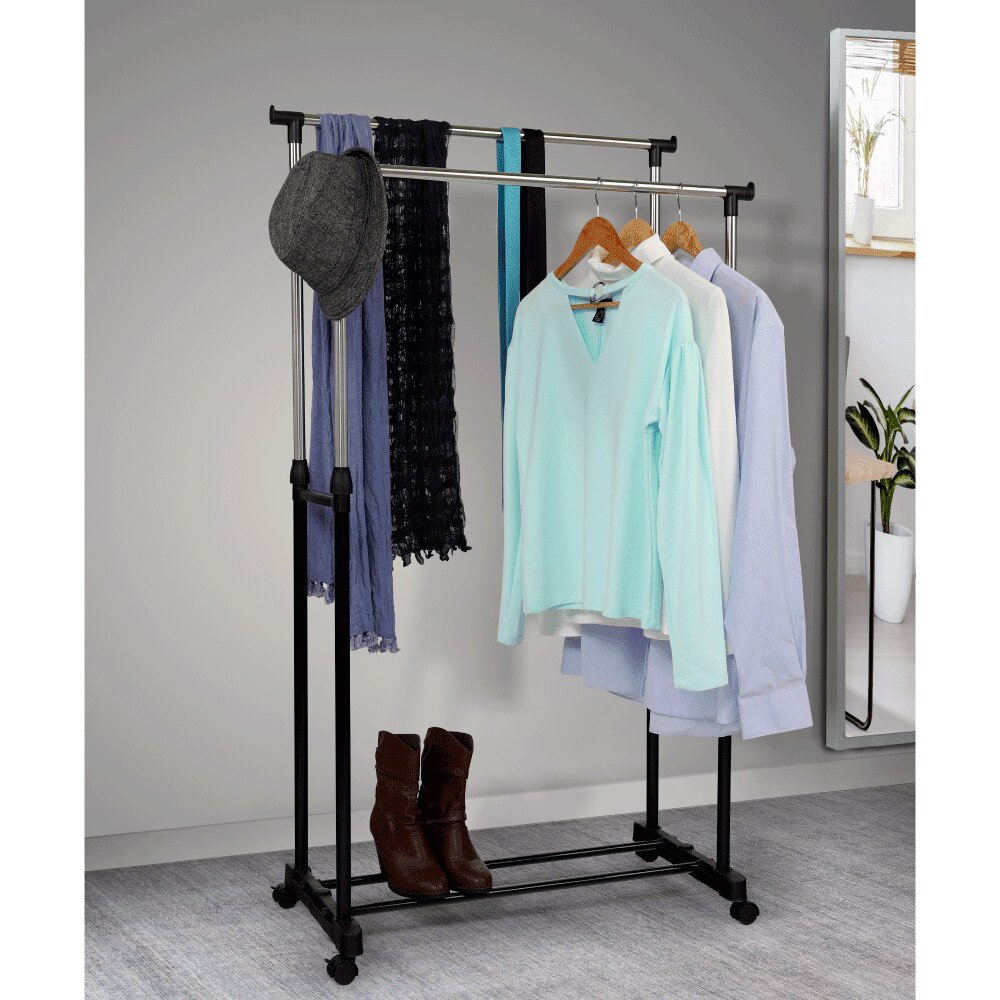 Cuier mobil Oliver 80x43x85 cm inox si plastic Negru - eMAG.ro