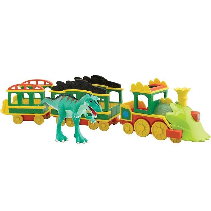 Laura si Tren Tomy Dino Train cu lumini si sunete - eMAG.ro