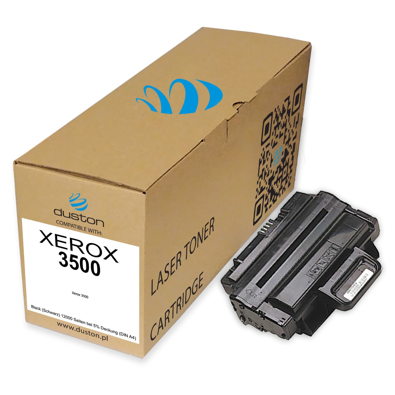 Toner Duston Negro, Compatibil cu Xerox 3500, 12000 Pagini, Negru - eMAG.ro