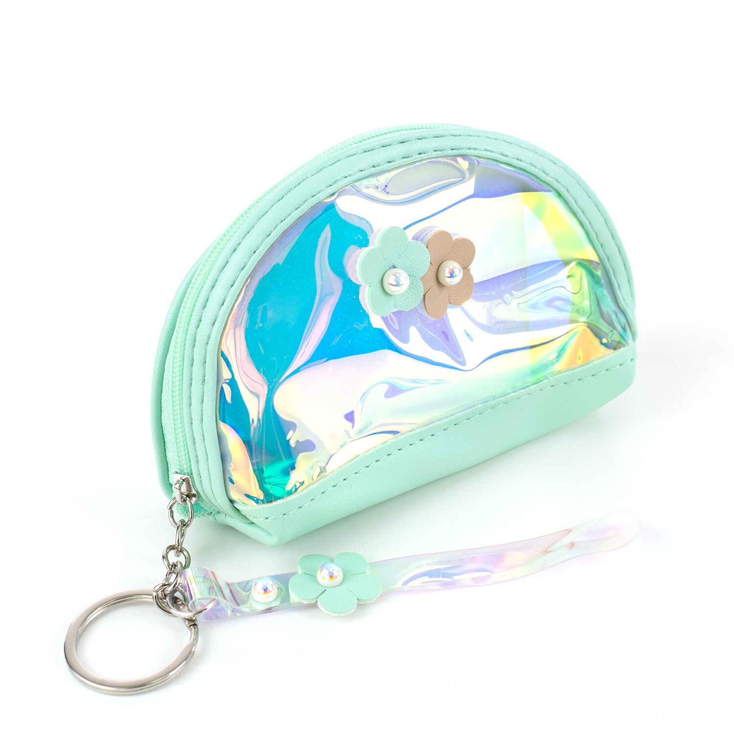 Portofel mini cu breloc Pami Flowers, Vernil - eMAG.ro
