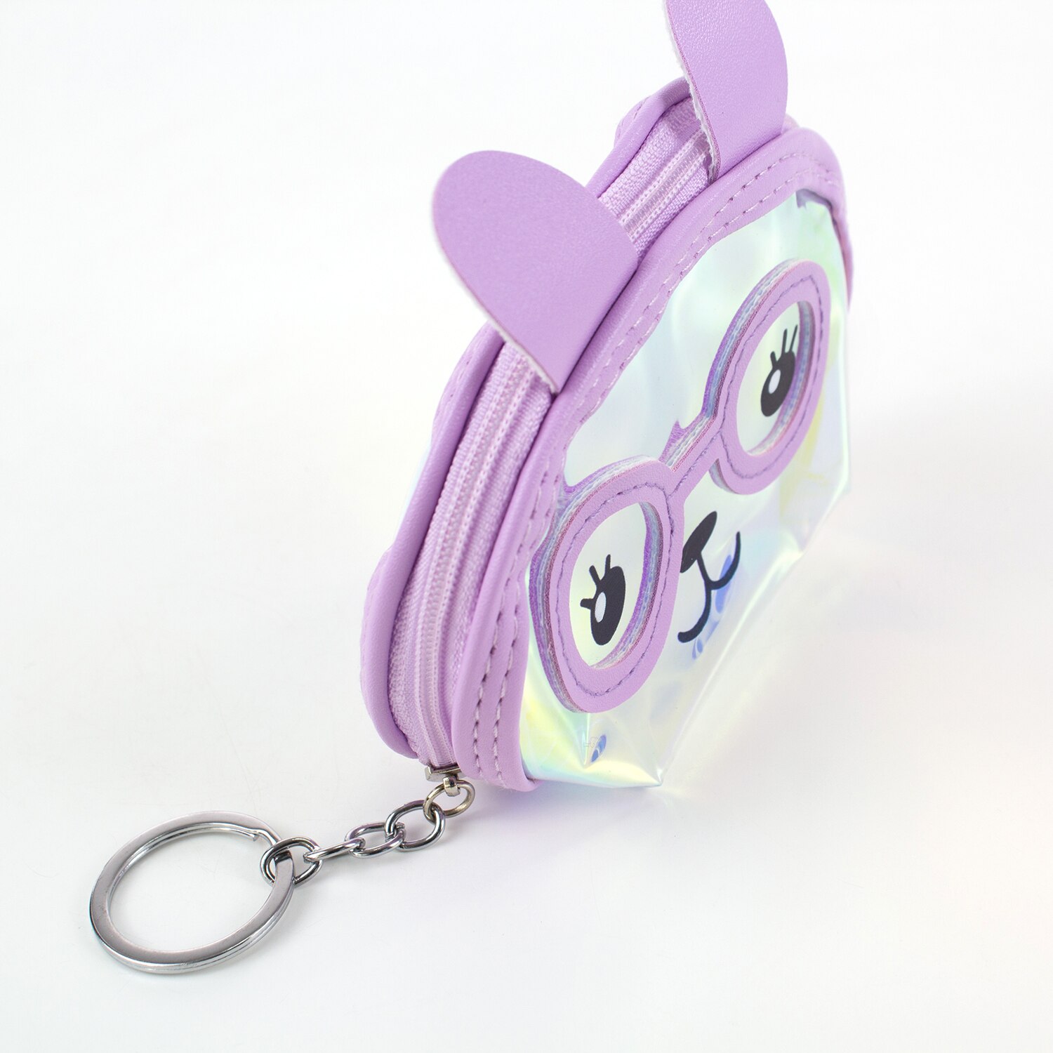 Portofel mini cu breloc Pami Cute, Lila - eMAG.ro