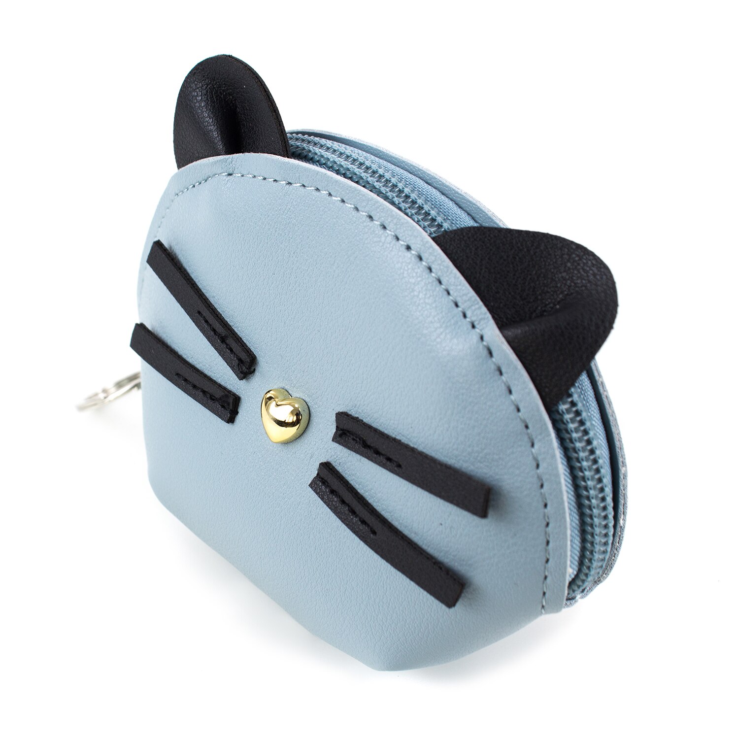 Portofel mini cu breloc Pami Kitty, Bleu - eMAG.ro