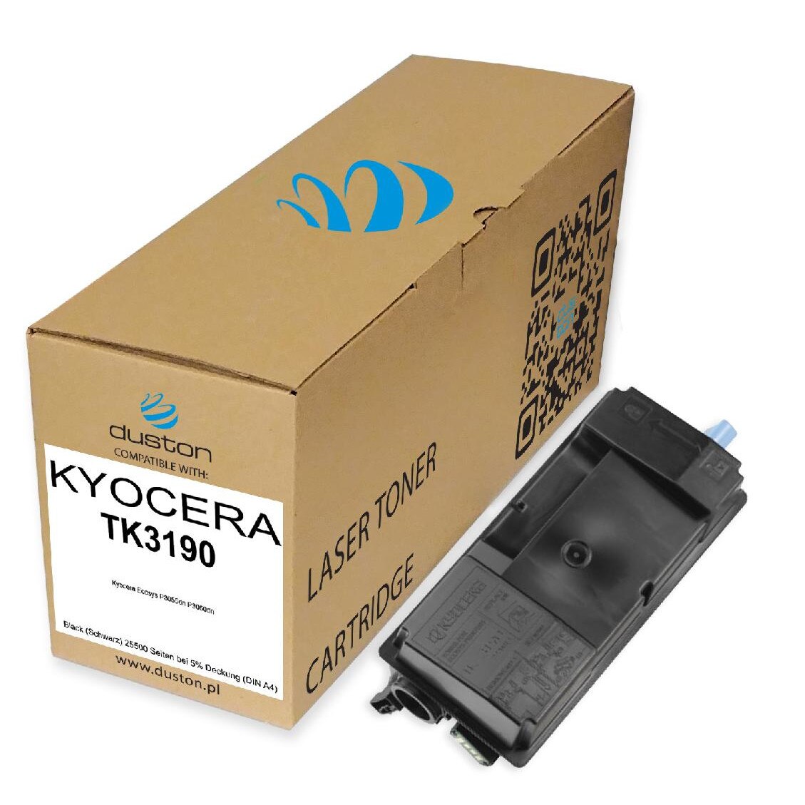 Toner negru compatibil cu Kyocera Ecosys P3055dn P3060dn - eMAG.ro