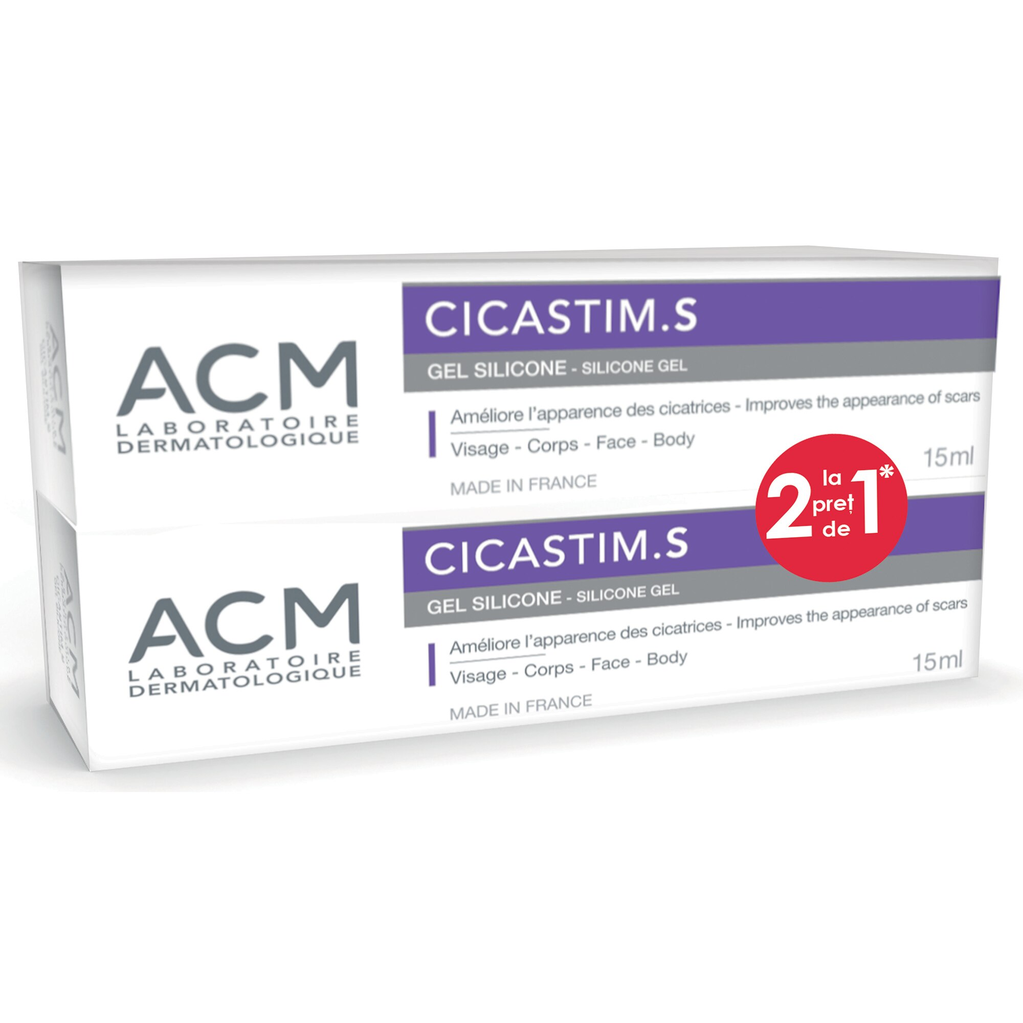 Pachet 2 x ACM Cicastim S Gel cu silicon, 15 ml - eMAG.ro