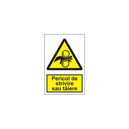 Indicator Autocolant Pericol de strivire sau taiere (versiune 2 ...