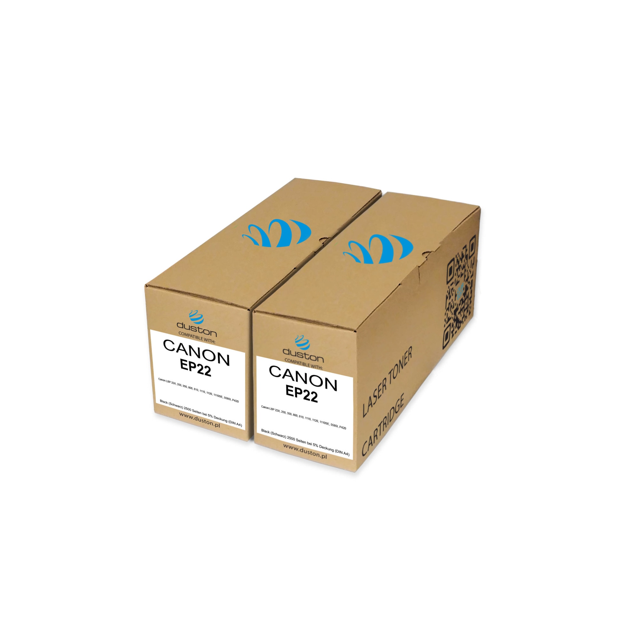Set 2 cartus toner EP22, Duston, Compatibil Canon LBP 22X 250 350 800 ...