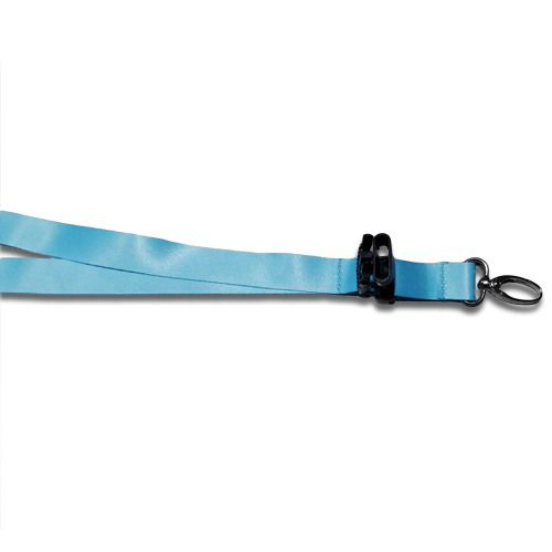 Breloc chei tip snur, detasabil, textil, lungime 50.5 cm, albastru ...