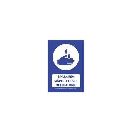 Spalarea mainilor este obligatorie - Indicator de obligativitate S5009 ...