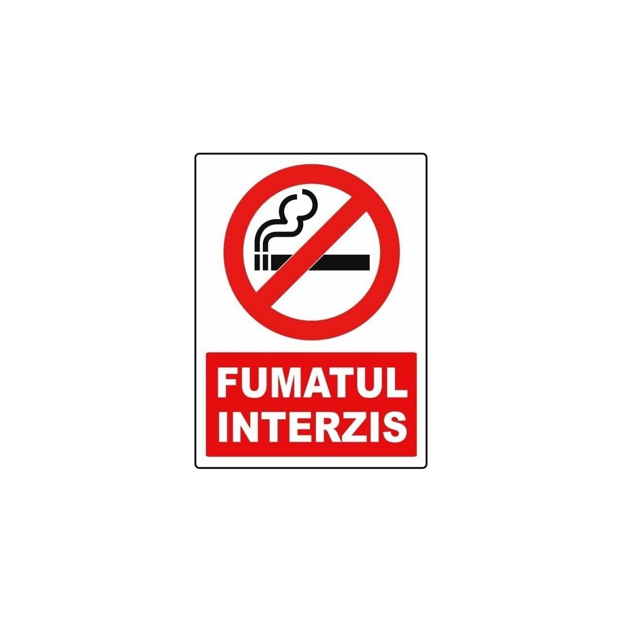 Indicator Autocolant Fumatul Interzis dimensiune 148 x 210mm - eMAG.ro