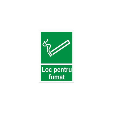 Indicator Autocolant Loc pentru fumat dimensiune 148 x 210mm - eMAG.ro