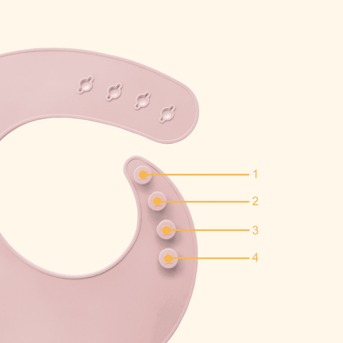 Baveta din silicon, fara BPA, material moale si flexibil, reglabila ...