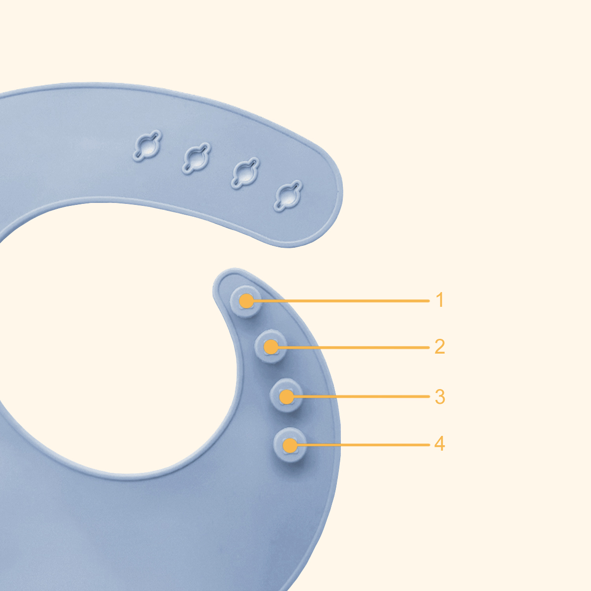 Baveta din silicon, fara BPA, material moale si flexibil, reglabila ...