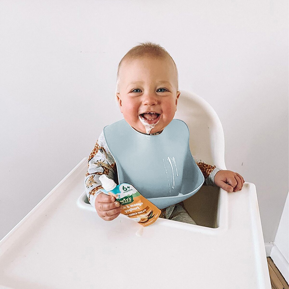 Baveta din silicon, fara BPA, material moale si flexibil, reglabila ...