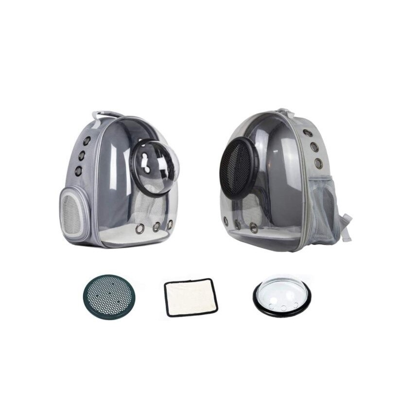 Rucsac transport animale de companie DARO cu hublou, gri - eMAG.ro