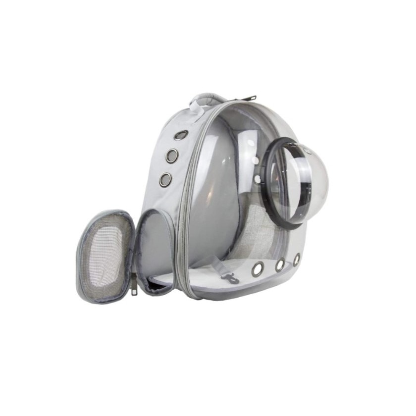 Rucsac transport animale de companie DARO cu hublou, gri - eMAG.ro