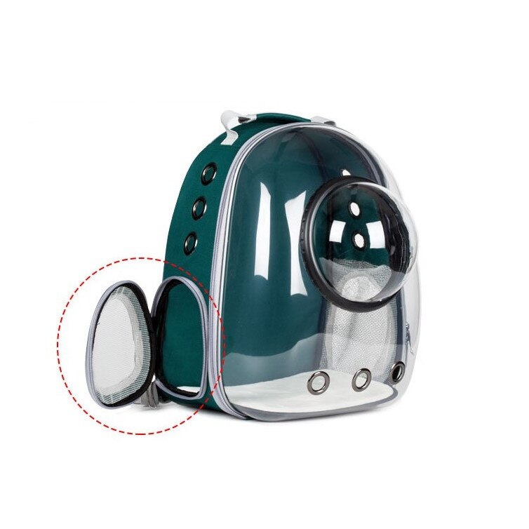 Rucsac transport animale de companie DARO cu hublou, verde - eMAG.ro