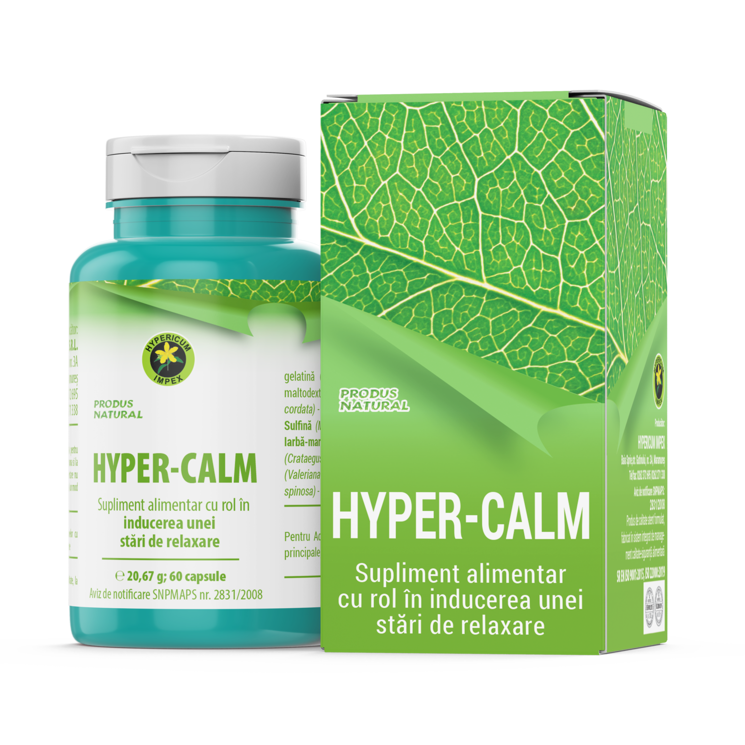 Supliment alimentar Hyper Calm, Hypericum, 60 capsule - eMAG.ro