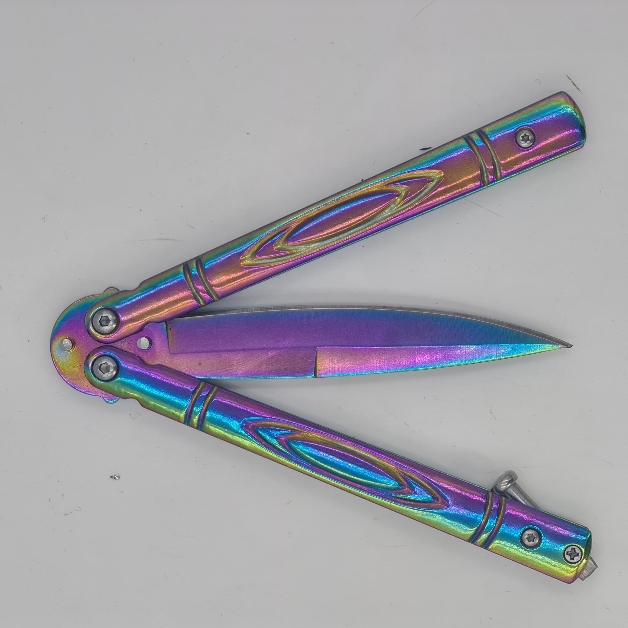 Cutit fluture, Butterfly, Balisong 21.50 cm, fade clasic,dalimag - eMAG.ro