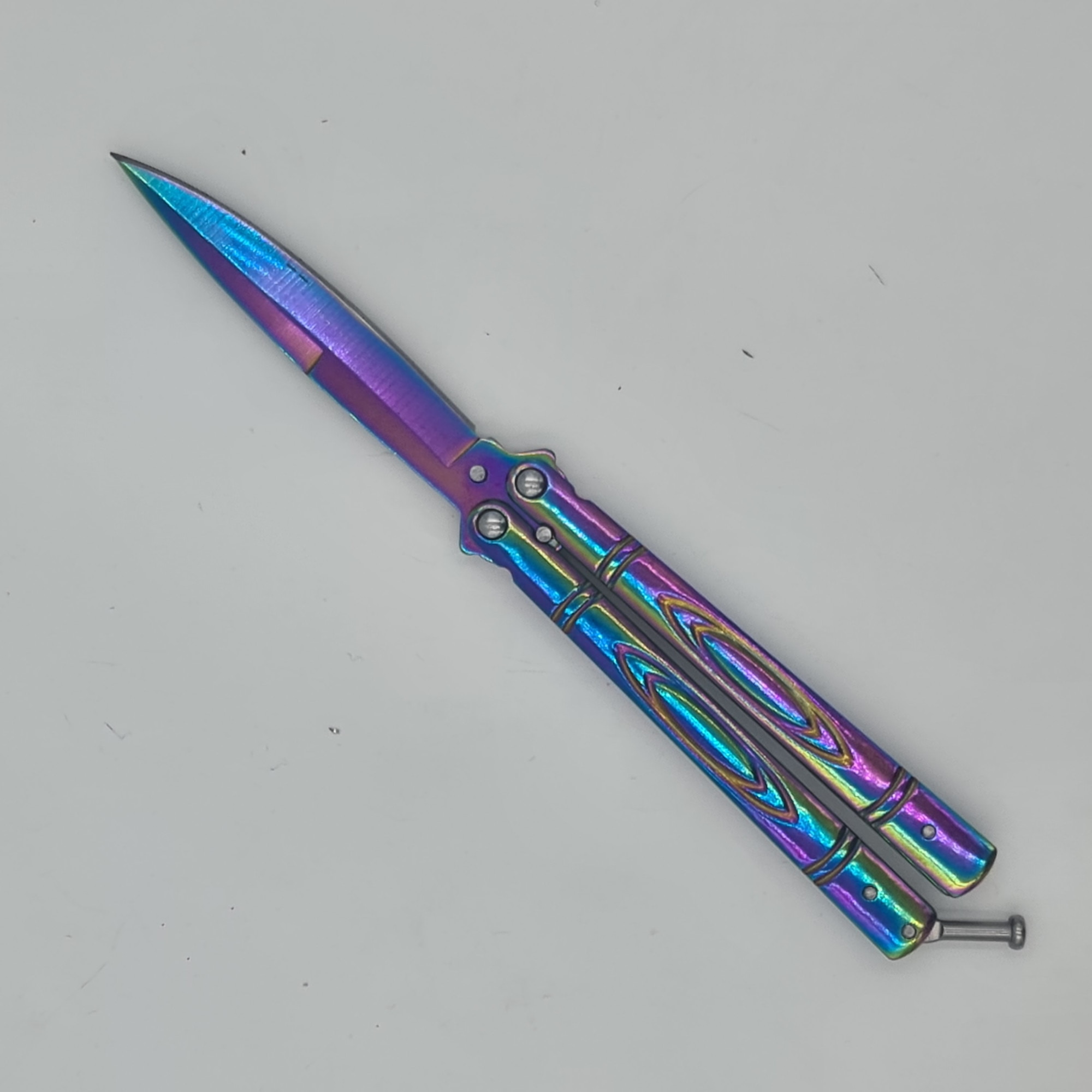 Cutit fluture, Butterfly, Balisong 21.50 cm, fade clasic,dalimag - eMAG.ro
