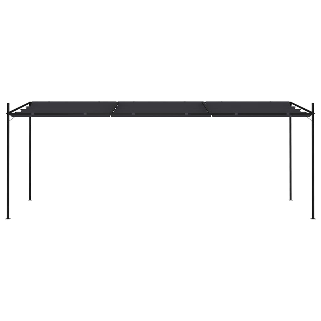Pavilion cu acoperis retractabil, antracit, 600x300x233 cm - eMAG.ro