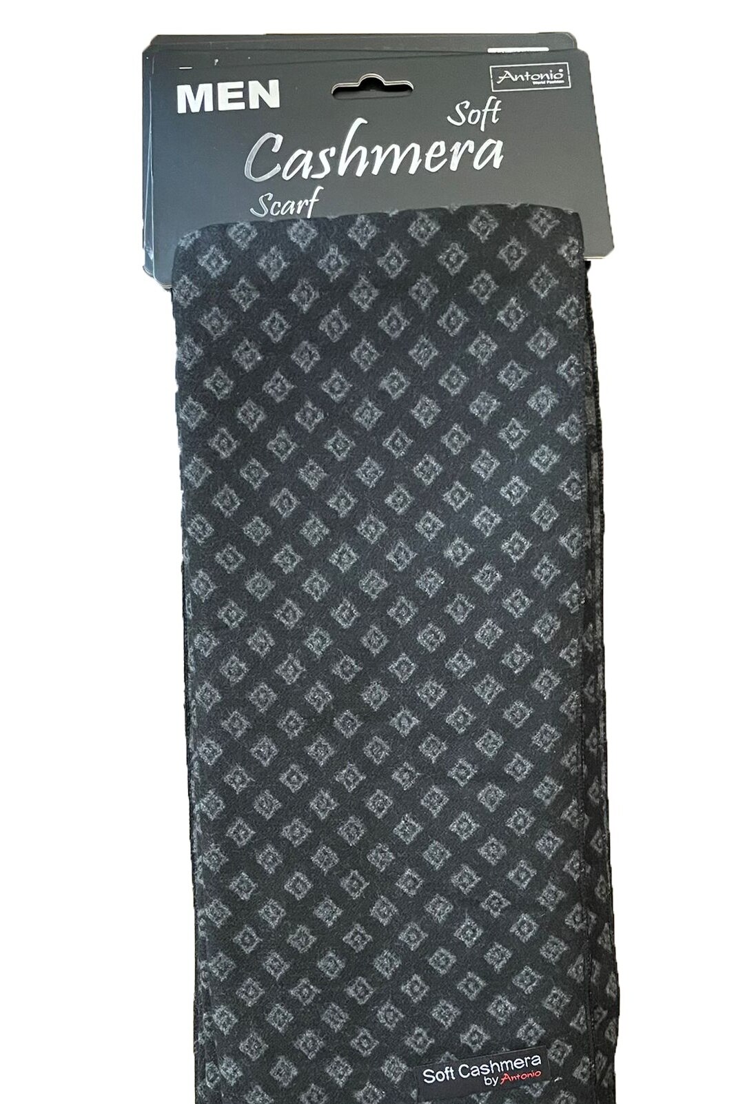 Fular Soft Cashmera, Antonio, 620176499 Negru, 180 x 30 cm - eMAG.ro