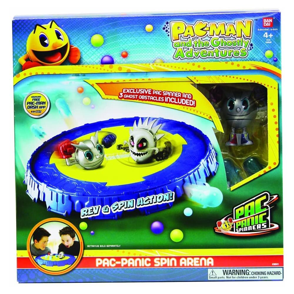 Joc pentru copii, Bandai, Plastic, Pacman Battle Arena, Figurina ...