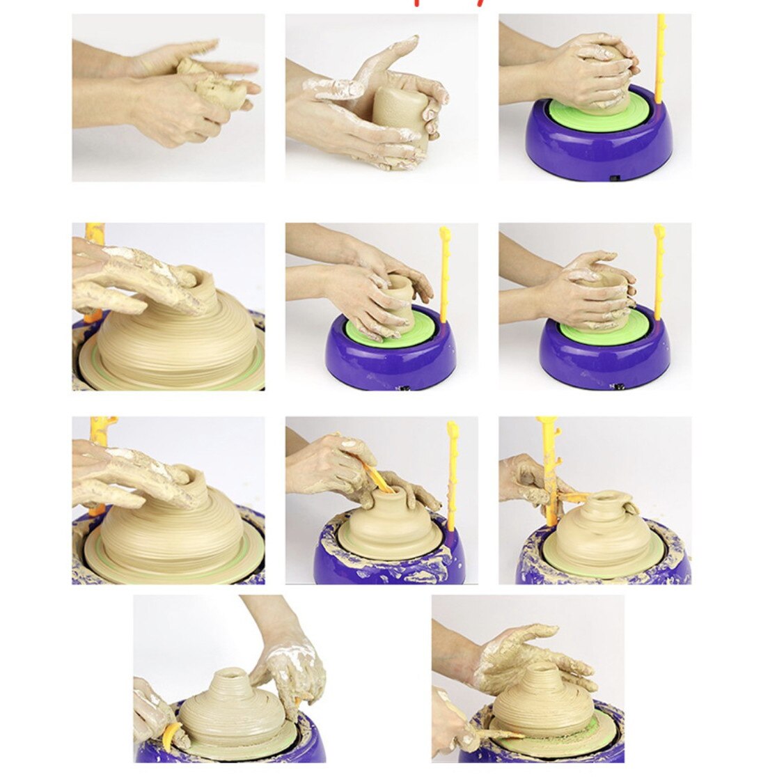 Joc creatie Roata Olarului cu lut - Krista® - eMAG.ro