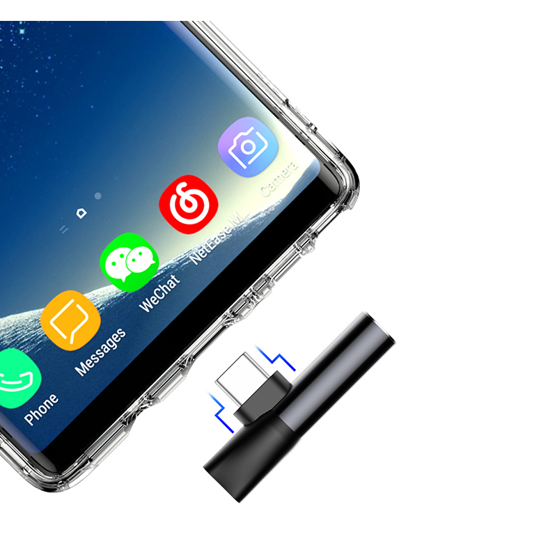 Baseus USB-C – Mini Jack 3,5 mm + USB-C audioadapter, fekete - eMAG.hu