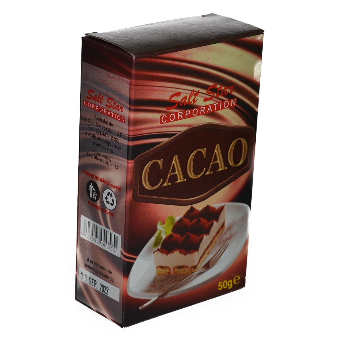 Cacao pudra, Salt Star Corporation, cutie 50g - eMAG.ro