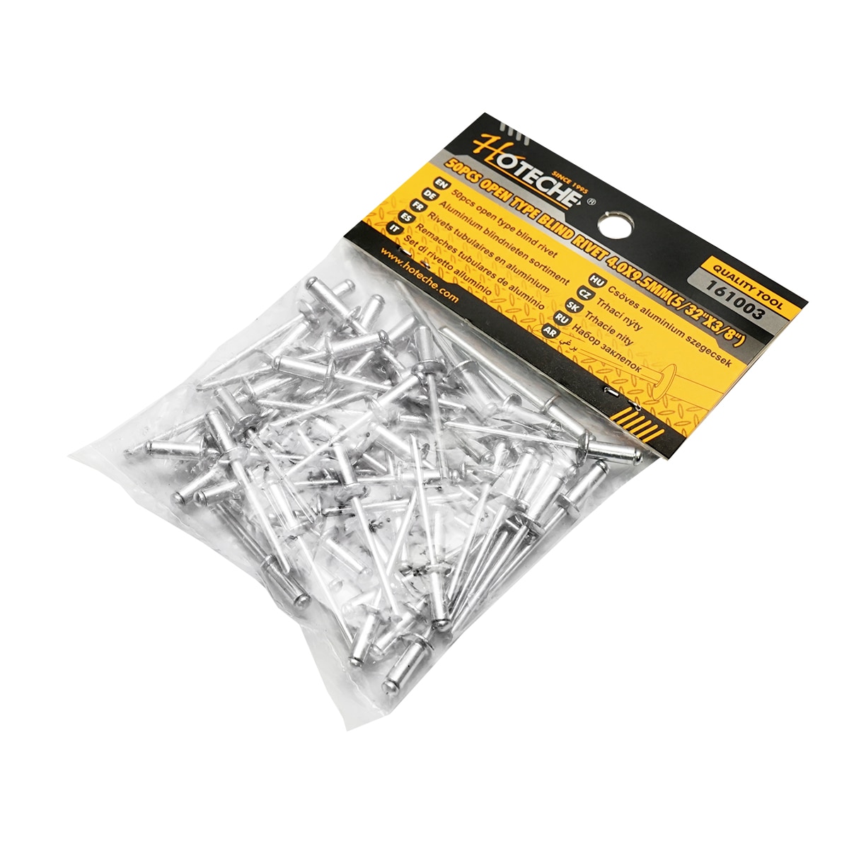 Popnit din aluminiu 4x9.5mm 50 buc Hoteche - eMAG.ro