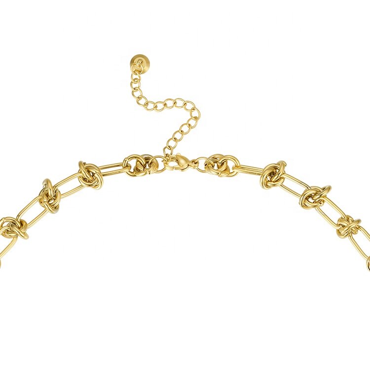 Colier placat cu aur 18k Rope Knot, Gold Fantasy - eMAG.ro