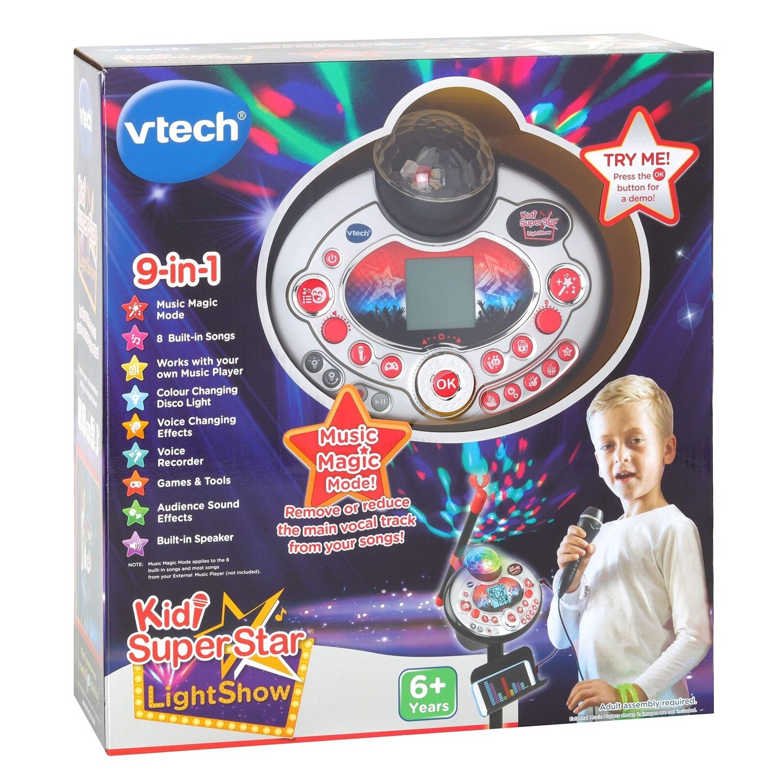 Microfon interactiv Kiddie Superstar, Vtech, Plastic, Multicolor, 6 ...