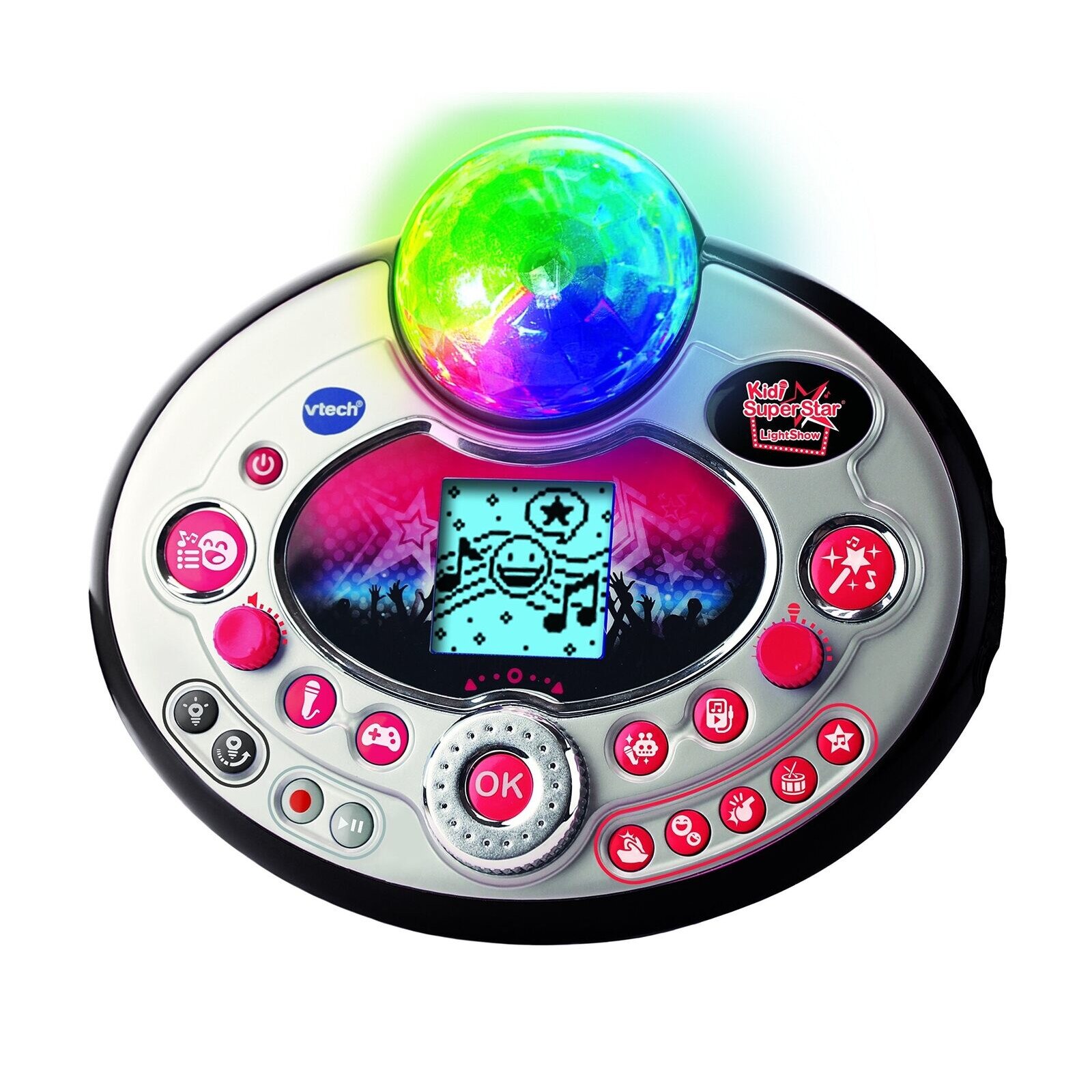 Microfon interactiv Kiddie Superstar, Vtech, Plastic, Multicolor, 6 ...