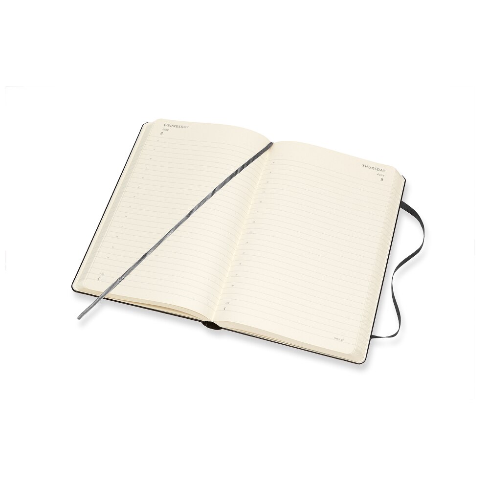 Calendar englezesc Moleskine, 12 Luni, 2022, 13x21 cm, Negru - eMAG.ro