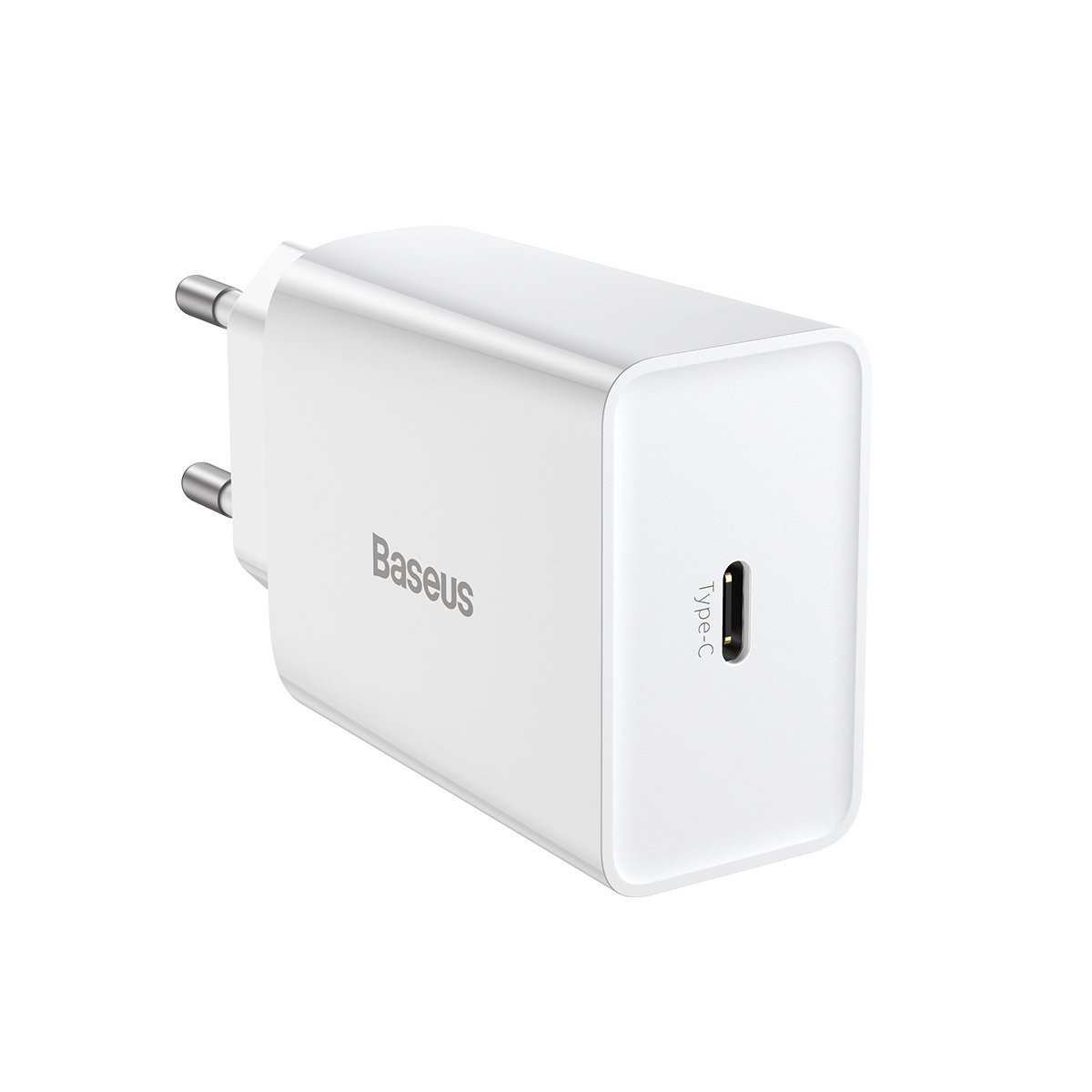 Incarcator telefon, Baseus, USB + USB-C, 3 A, 20 W, Alb - eMAG.ro