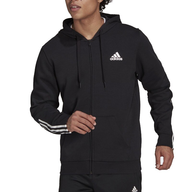 Hanorac Adidas Essentials 3-Stripes GS1581, Barbati, Negru, S - eMAG.ro