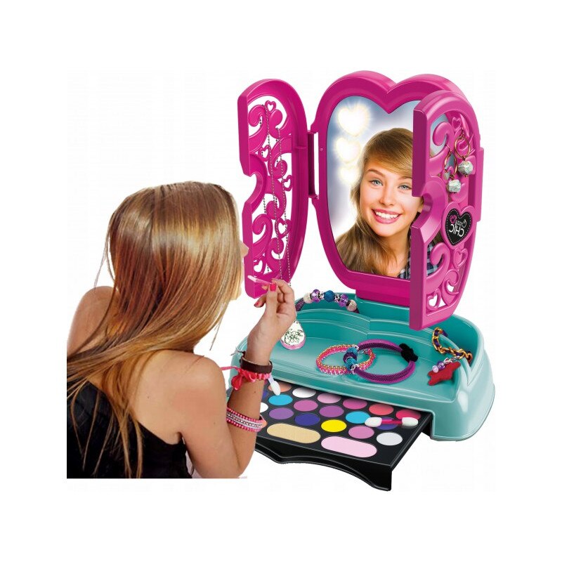 Set Machiaj Clementoni Crazy Chic cu oglinda, pentru copii - eMAG.ro