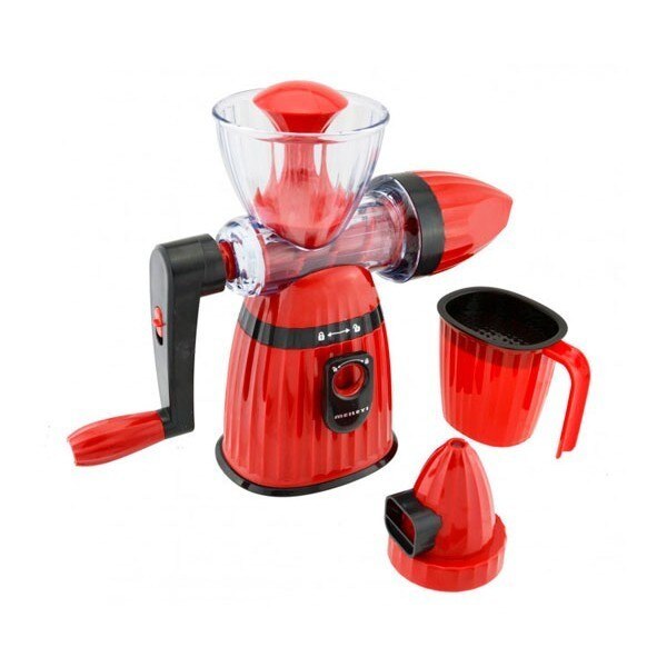 Storcator manual de fructe si legume prin presare la rece, Rosu - eMAG.ro