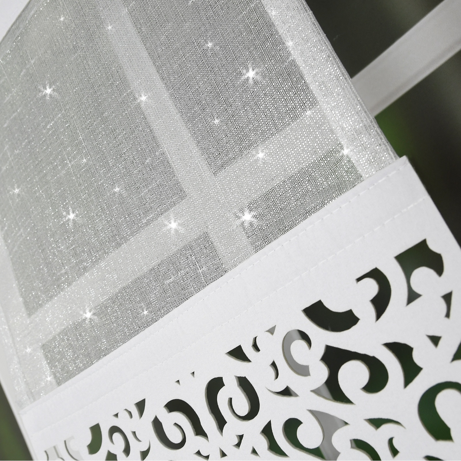 Perdea, Panou Ajurat 40x140, Alb - eMAG.ro