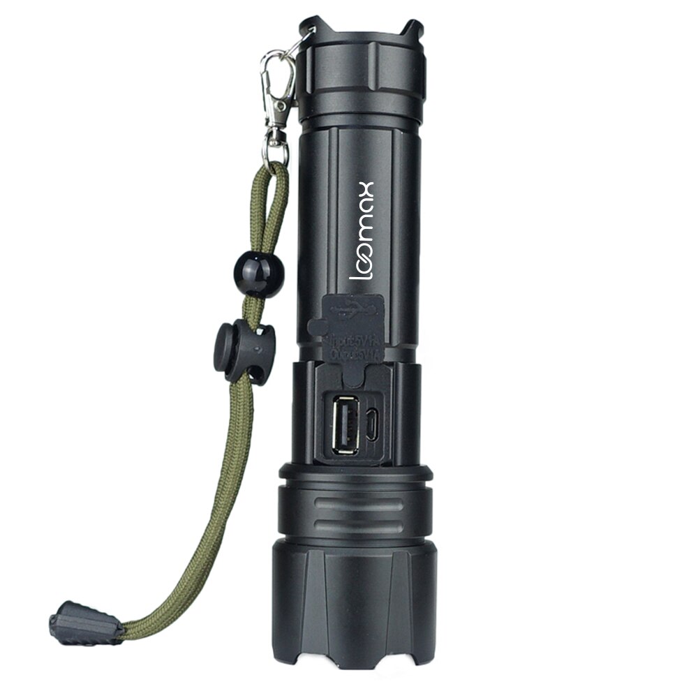 Фенер Loomax, Водоустойчив, LED, С батерия, USB зареждане - eMAG.bg