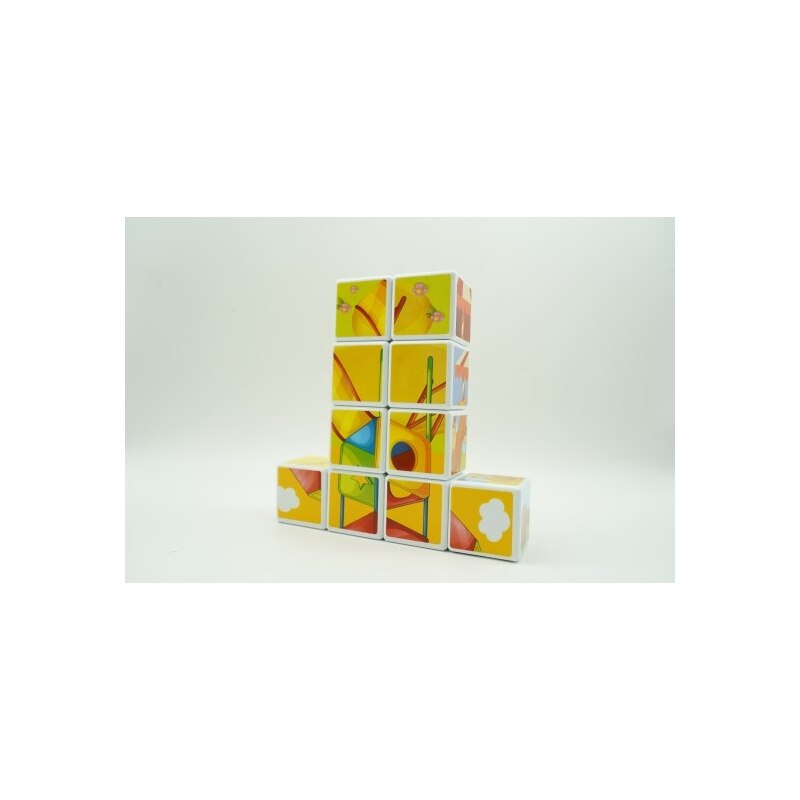 Set inteligent de cuburi magnetice, parc de distractii, 10 piese ...
