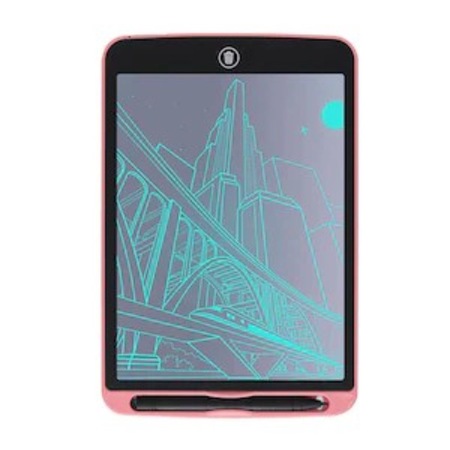 Tableta digitala LCD, 10 inch, pentru scris si colorat, 27 cm, roz, 3 ...